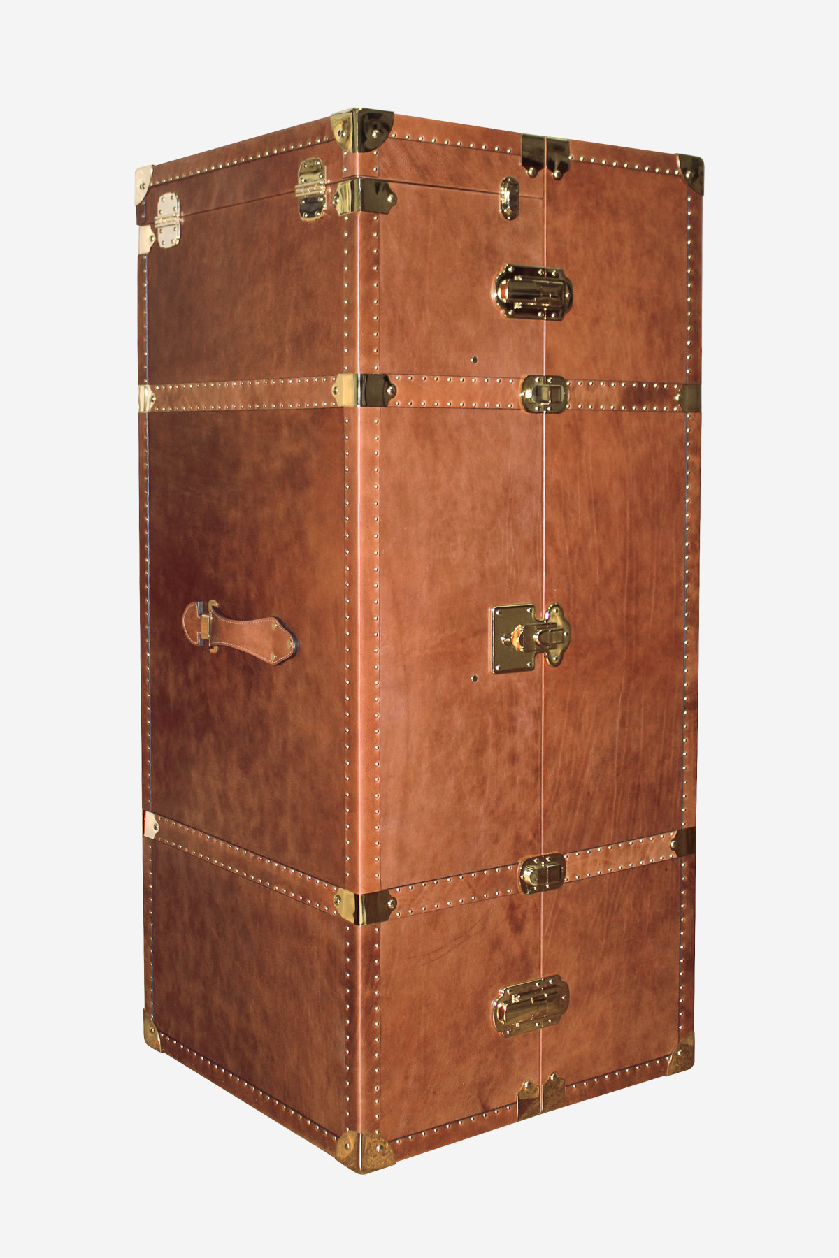 LE045 - Wheely clothes case - Terrida Made in Italy, veg tan leather