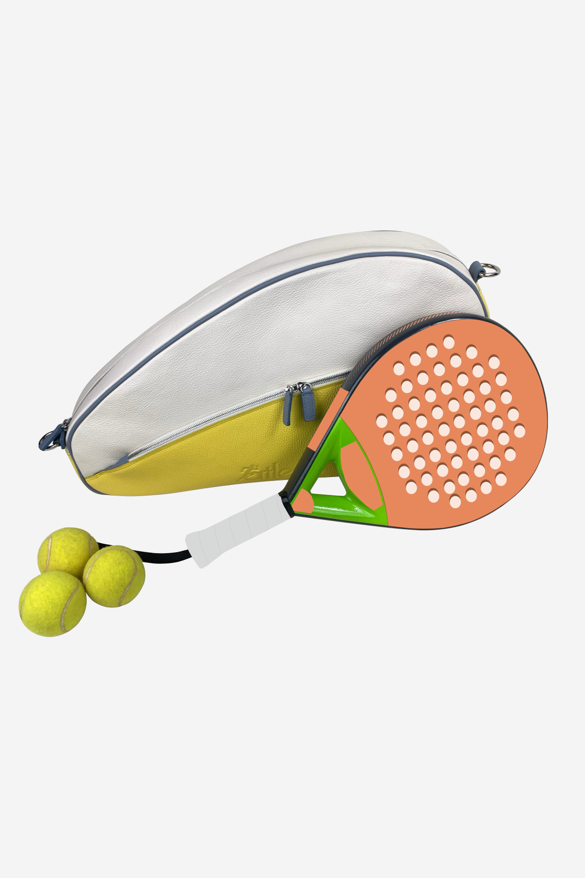 Leather Padel & Pickleball Bag - Made in Italy, Terrida Waterproof